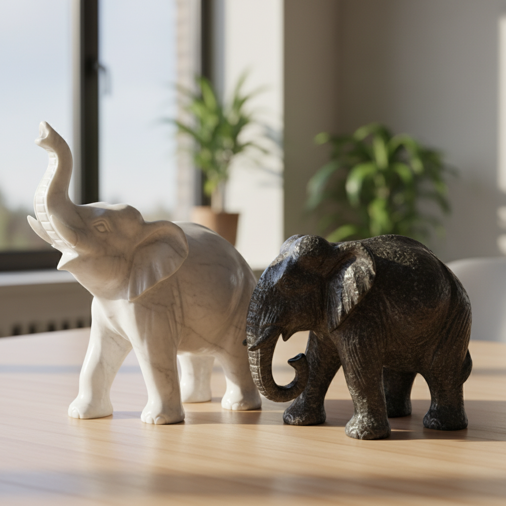 Feng Shui Elephant Trunk Meaning: Up vs Down Placement Guide – the qi flow