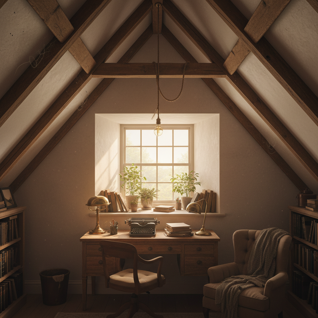 Slanted Ceiling Cures: Transform Your Attic Office Into a Success Zone ...