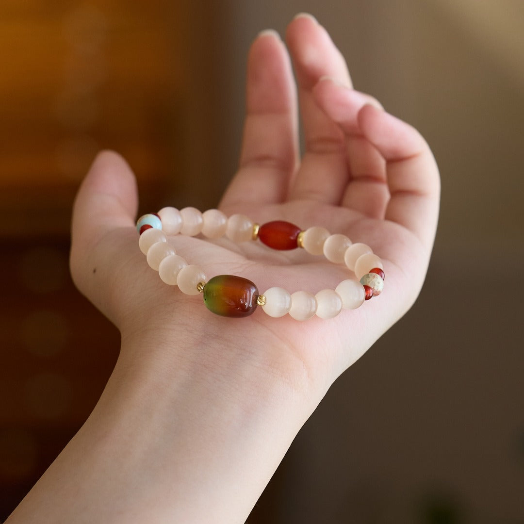 Five Elements Agate Lu Lu Tong Feng Shui Bracelet - Balance & Success ...