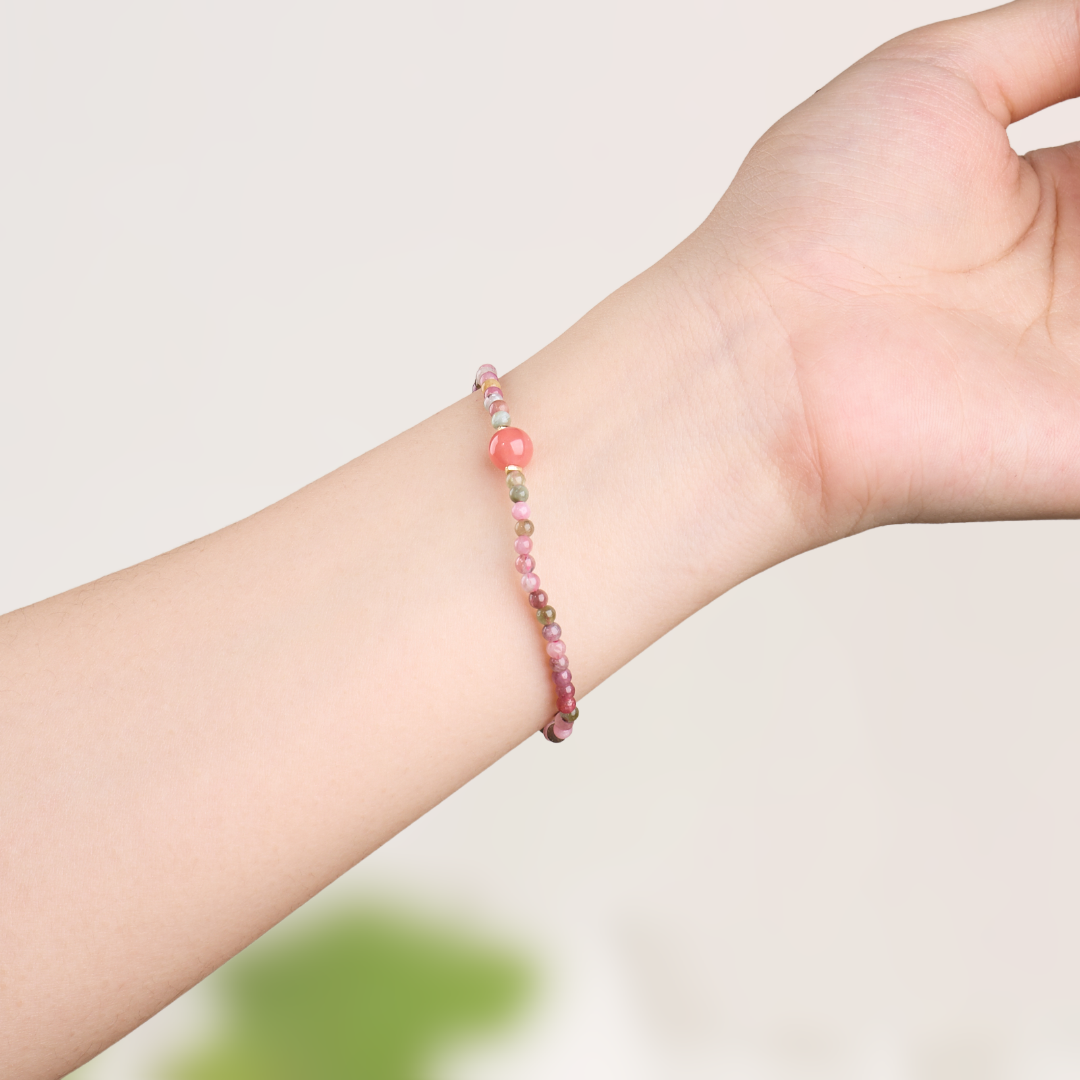 Candy Agate Feng Shui Bracelet - Love, Luck & Five Elements Balance ...